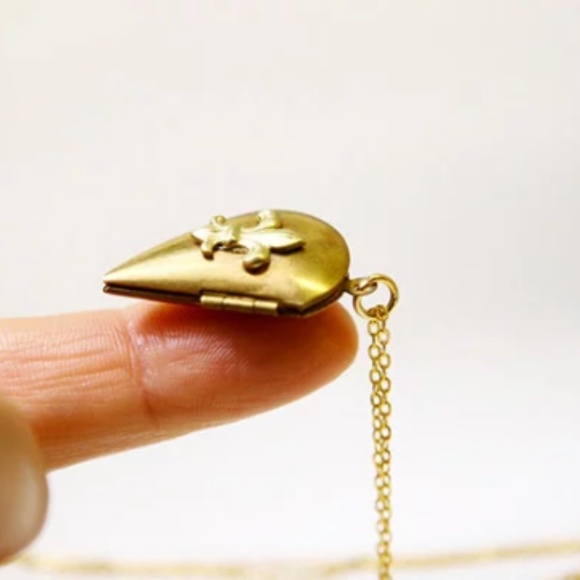 Handmade | Jewelry | Half Heart Locket Jewelry Personalized Handmade ...